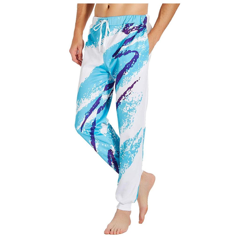 Buy Men's Fitness Running pants Athletic Casual Printed Bloomers ...
