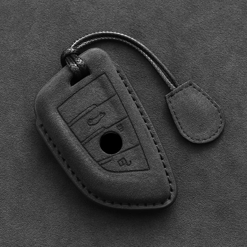 Buy Leather Car Key Case for BMW X1 X3 X5 X6 X7 F20 F15 F16 F48 G20 G30 ...