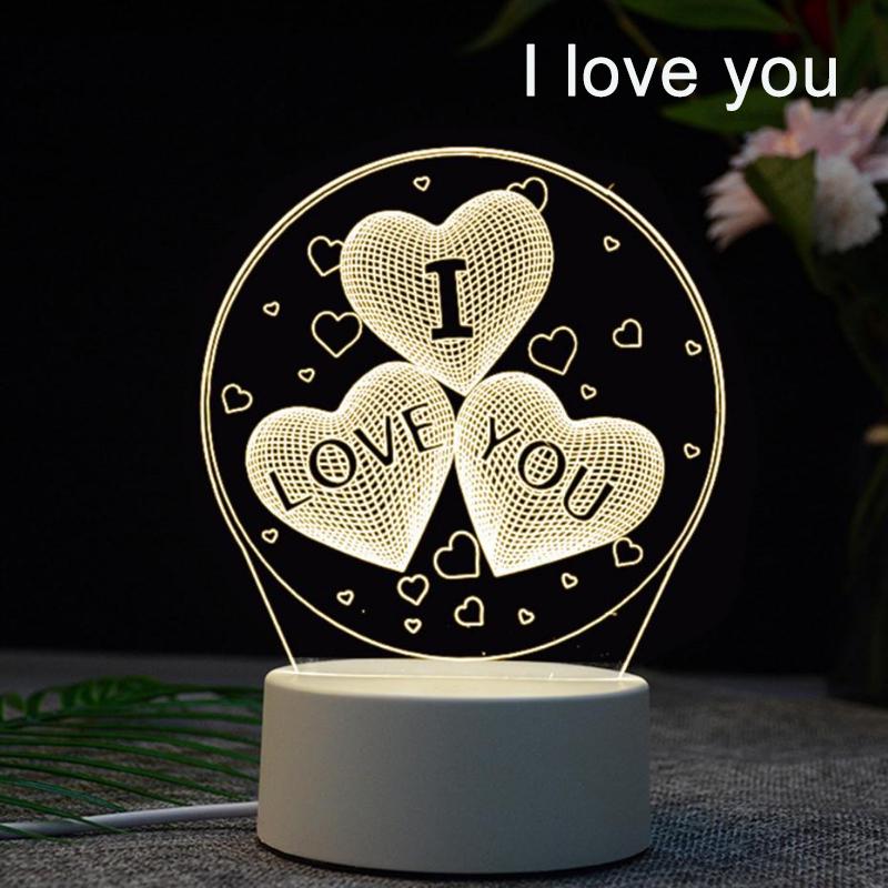 Cheap 3D LED Night Light USB Table Lamp Bedside Mood Light Bedroom ...