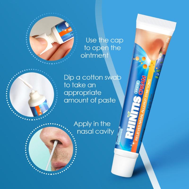 Buy Nasal Ointment Runny Nose Congestion Itchy Sneezing Help Breathe ...