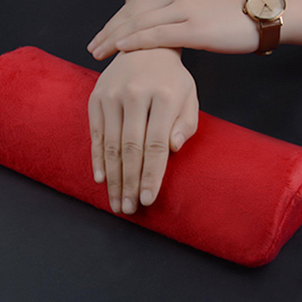 Buy Detachable Soft Nail Art Hand Rest Cushion Half Column Manicure ...