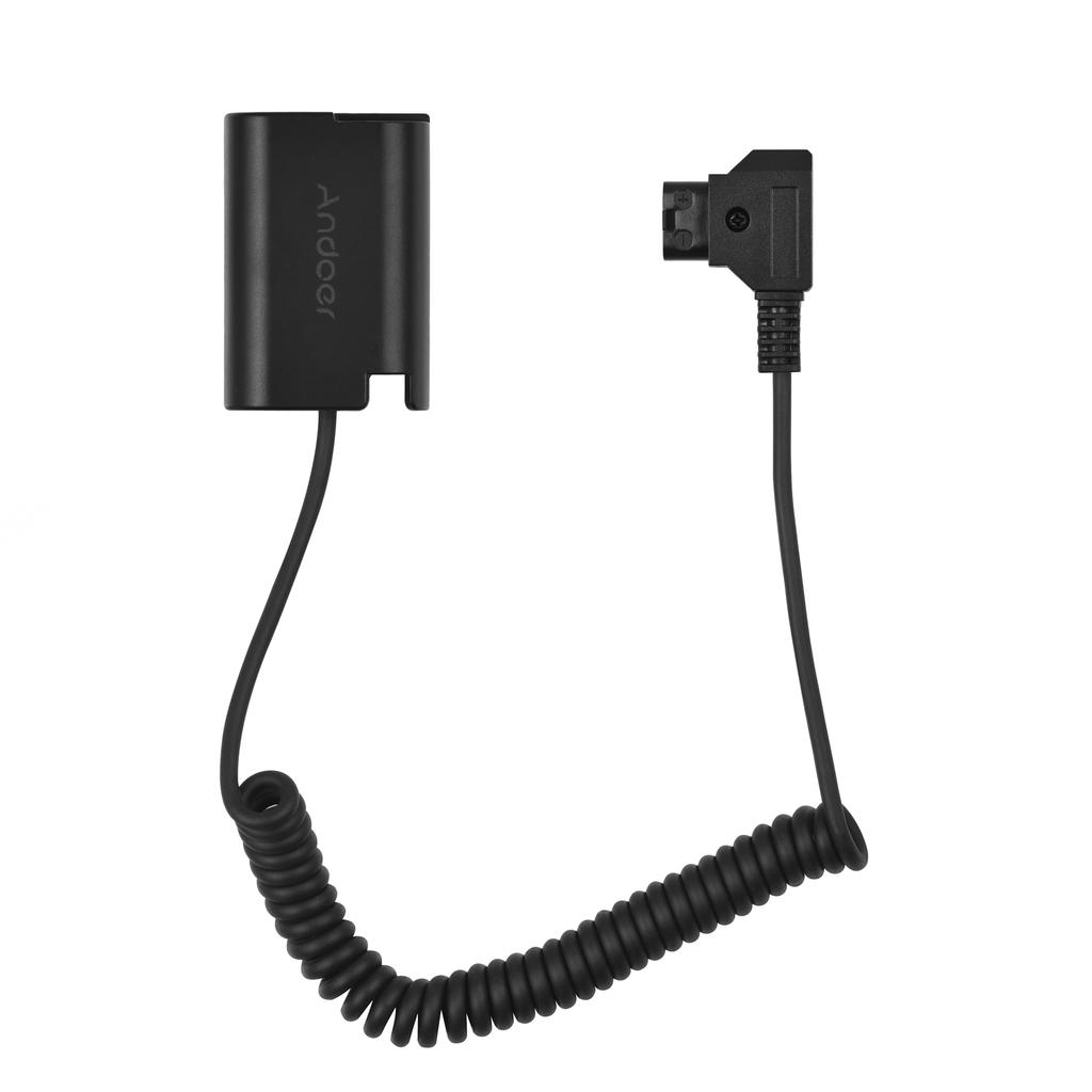 Cheap Andoer DMWDCC17 Dummy Battery with DTap Connector Spring Cable ...