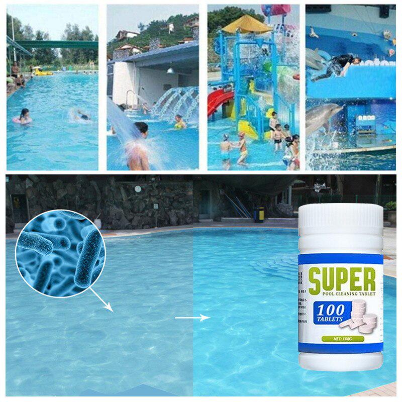 Buy 1 Bottle Tablets Swimming Pool Cleaner Multi Use Tub Cleaning ...