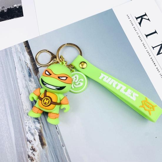 Buy Anime Cartoon Keychain Ninja Turtles Decoration Bag Key Holder Toy ...