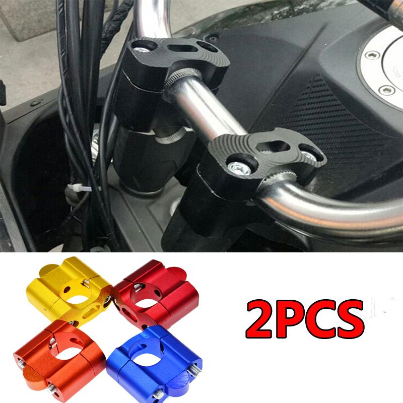 Buy 2PCS Motorcycle 7/8" 22mm Universal Handle Bar Raiser 7/8 Bars Lift ...