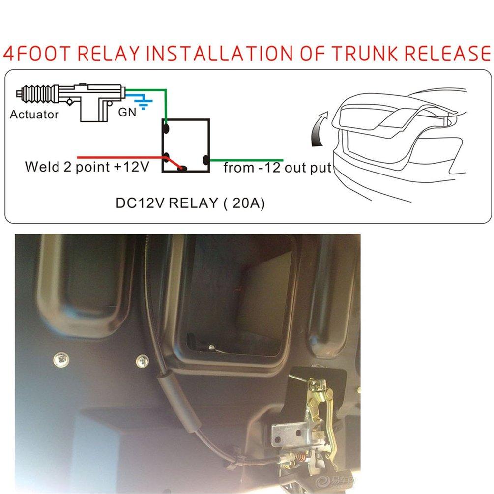 Buy Universal Car Central Door Lock Actuator Auto Locking 2 Wire Motor ...