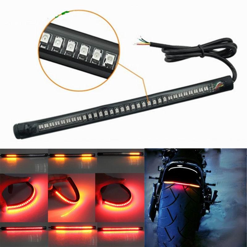 Buy 12V 48SMD Universal Motorcycle Highlight Waterproof Brake Lights ...