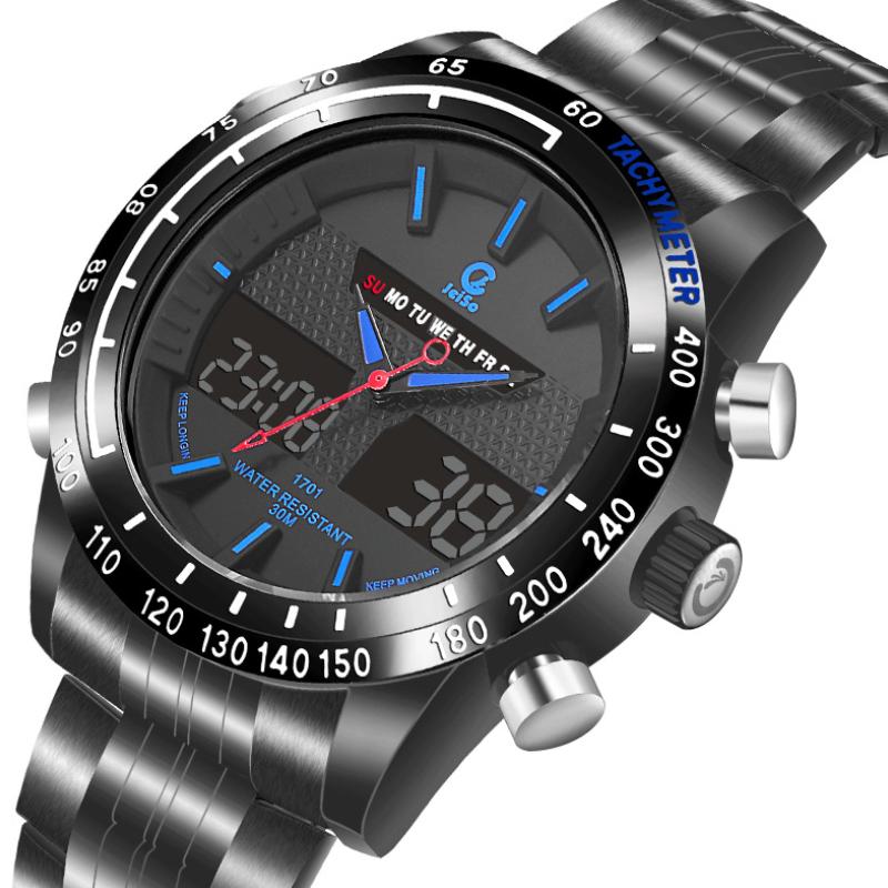 Buy Men's Waterproof Quartz Digital Watch Men's Good Quality Stainless ...