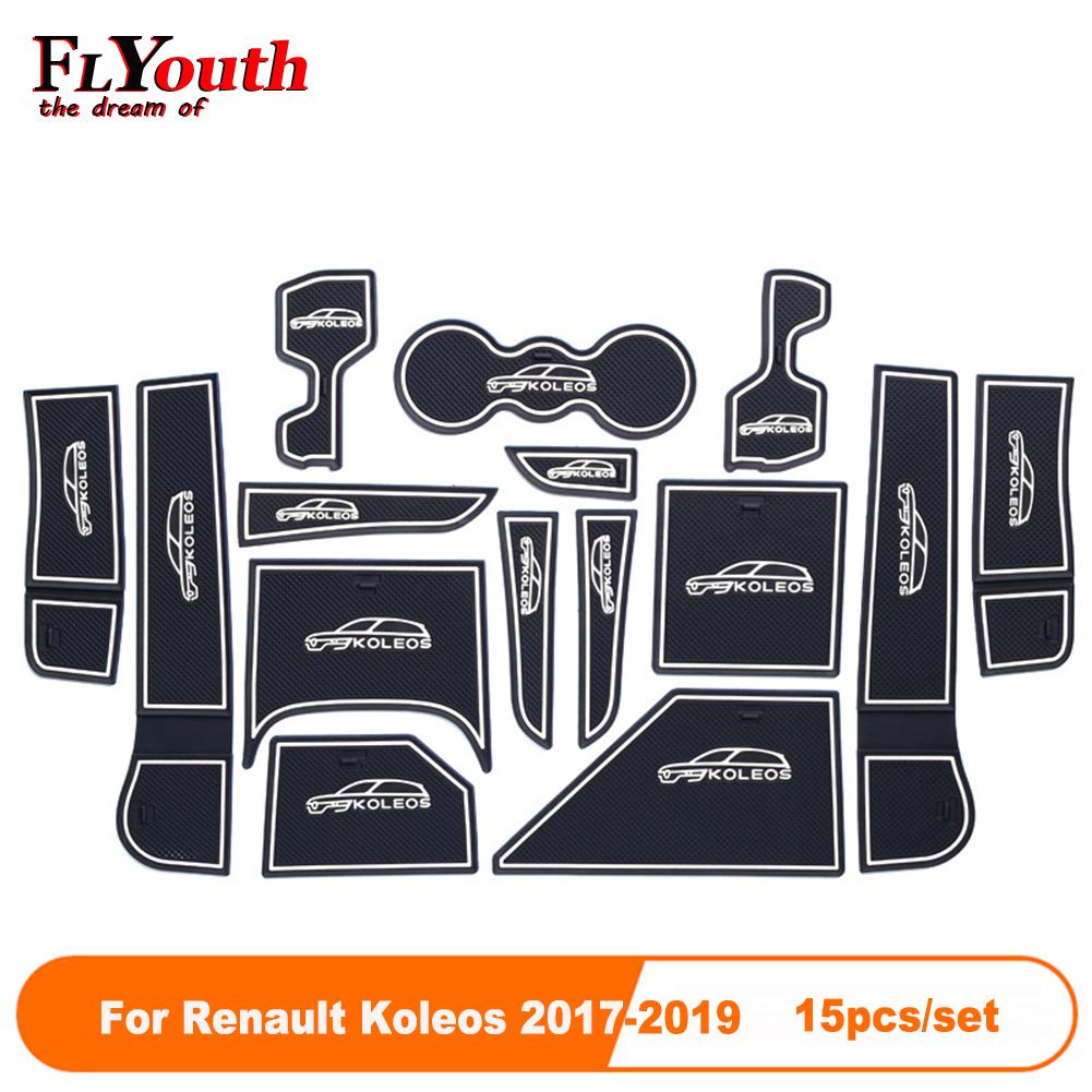 Cheap 15Pcs/Set Car Door Groove Mat For Renault Koleos 2017-2019 Auto ...