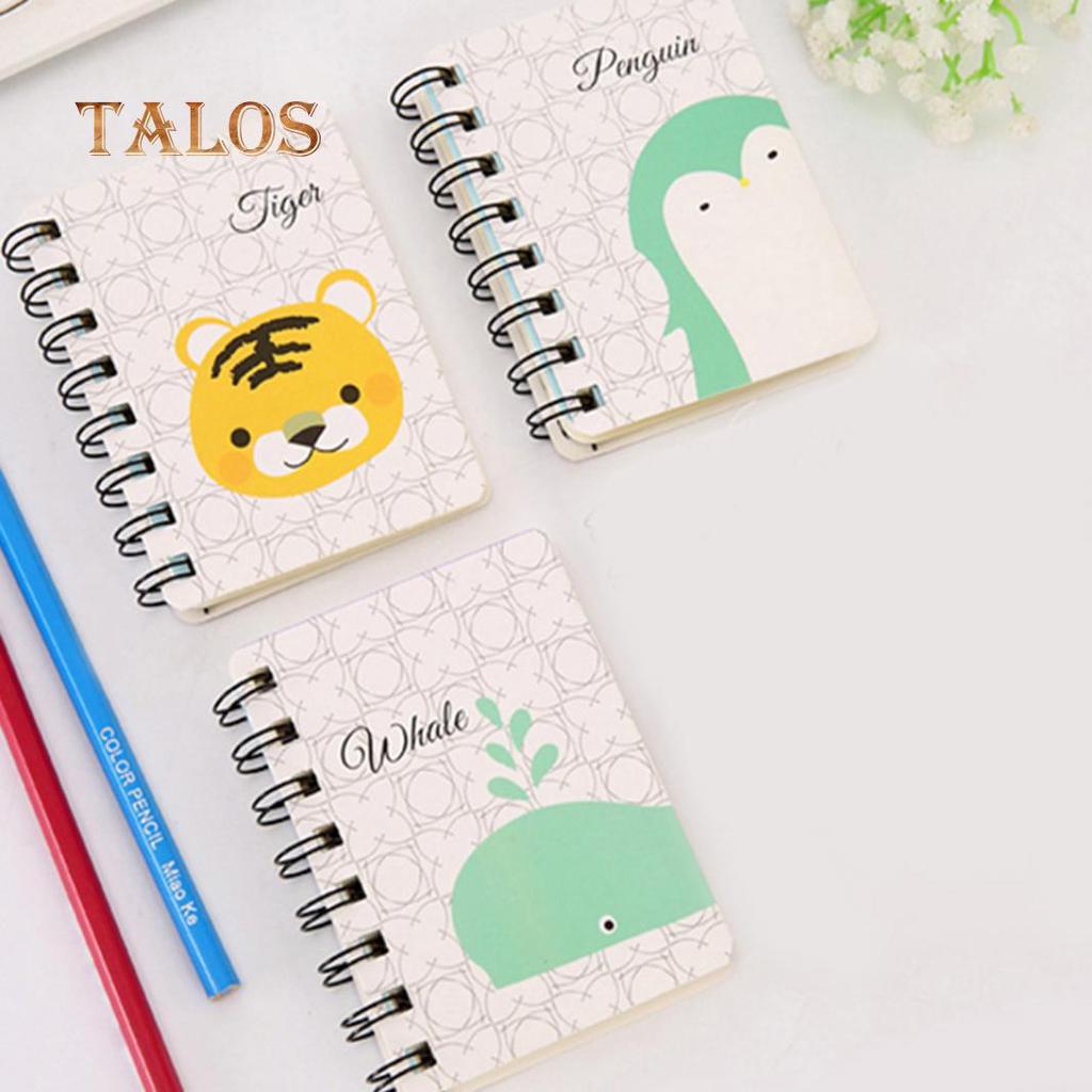 Buy Spiral Notebook 80sheets Mini Cute Cartoon Animal Coil Book Office ...