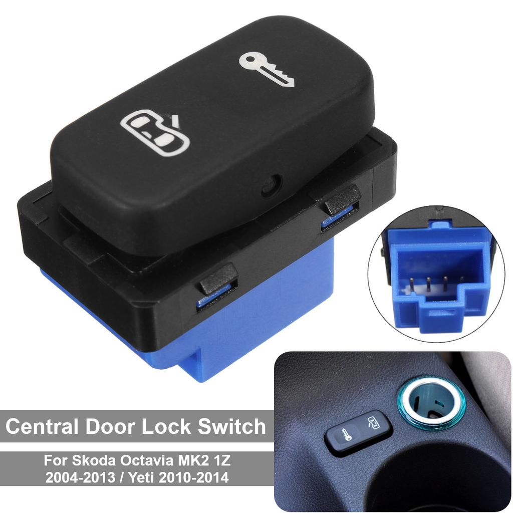 Buy Car Central Door Lock Switch For Skoda Octavia MK2 Yeti 1Z0962125A ...
