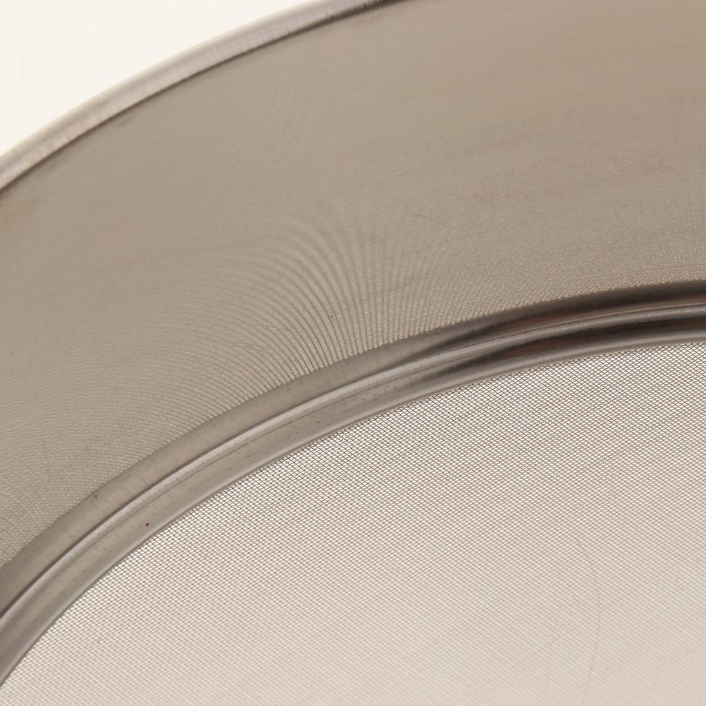 Paslanmaz Çelik Profesyonel Yuvarlak Un Elek Süzgeçli 60 Mesh uygun ...