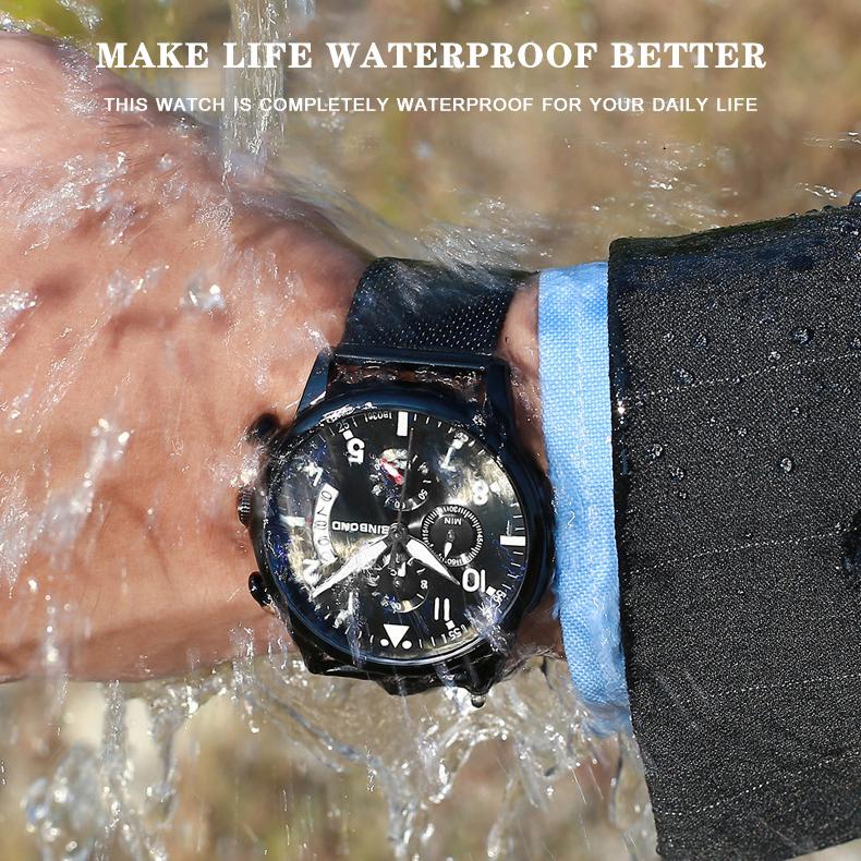 Buy With Gift Box Men's Waterproof Fashion Simple Automatic Machinery ...