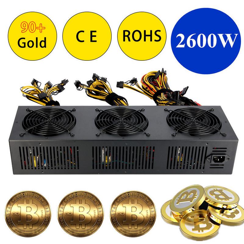 Buy 2600W BTC Mining Machine Modular Power Supply ATX Miner Power 2600W ...