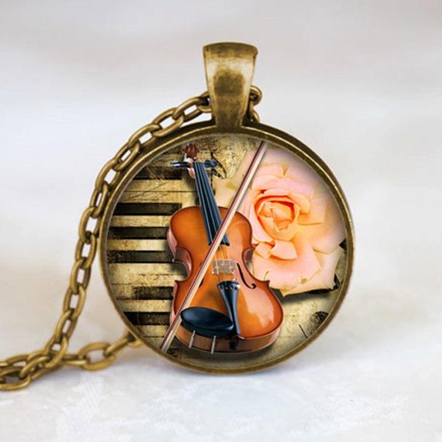 Buy Musical Instrument Necklace ,Music Lovers Jewelry ,Music Score ...