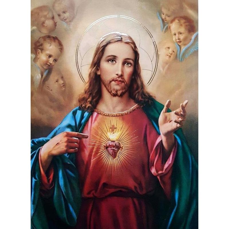 Religion Jesus DIY 5D Diamond Painting Full Drill Crystal Rhinestone ...