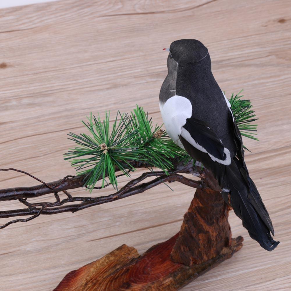 Artificial Magpie Foam Bird Props DIY Party Crafts Ornament Home ...