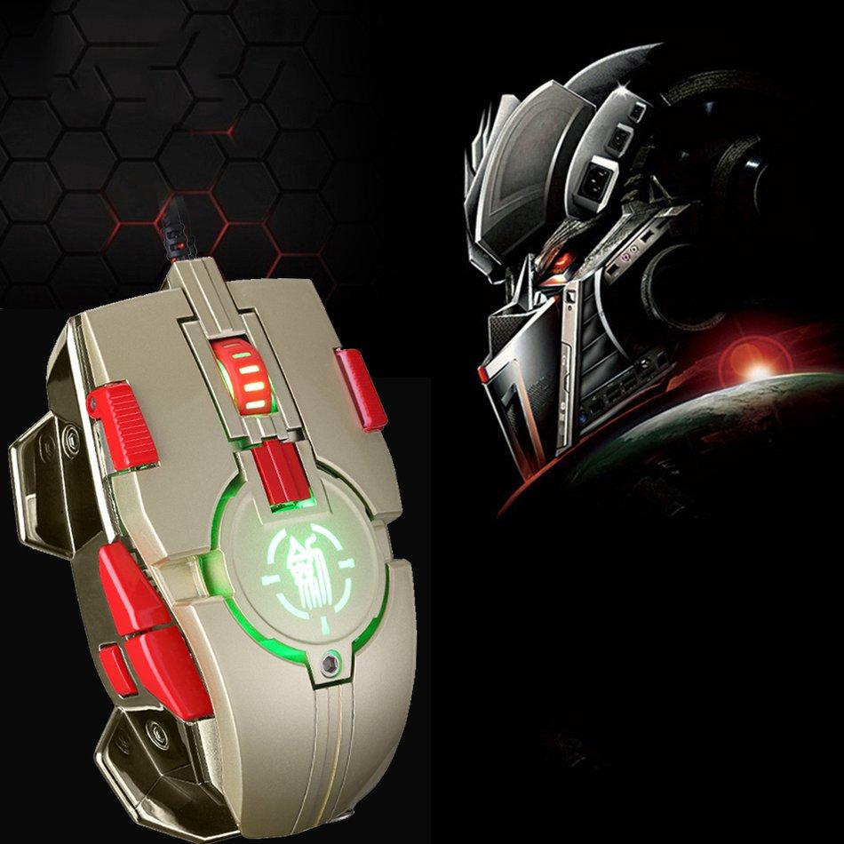 Buy Tech Giant LED USB Wired Optical Game Mouse Gaming Adjustable 4000 ...