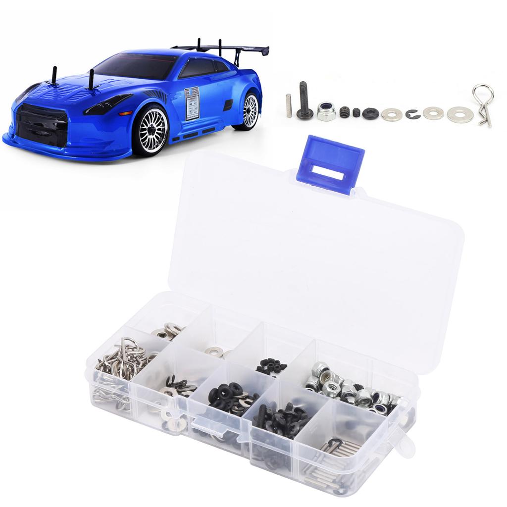 340PCS RC Screw Kit Nuts Bolts Washers Hardware Fasteners Fit for HSP 1 ...
