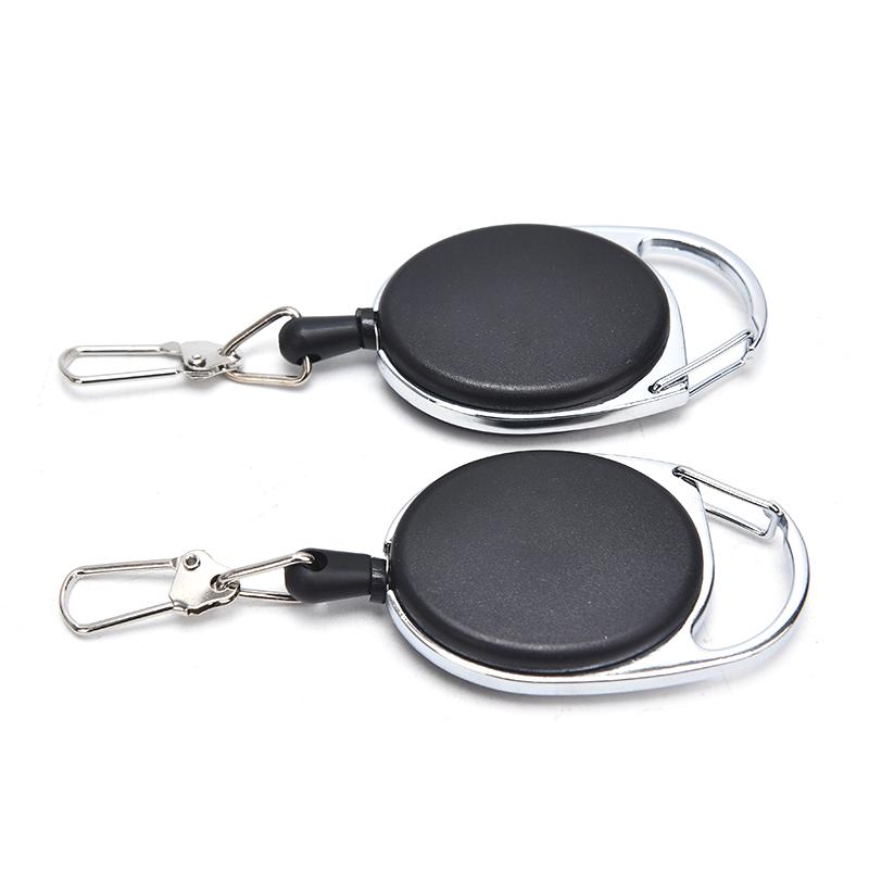 Buy Retractable Keyring Extendable Anti Lost ID Card Holder Key Chain ...