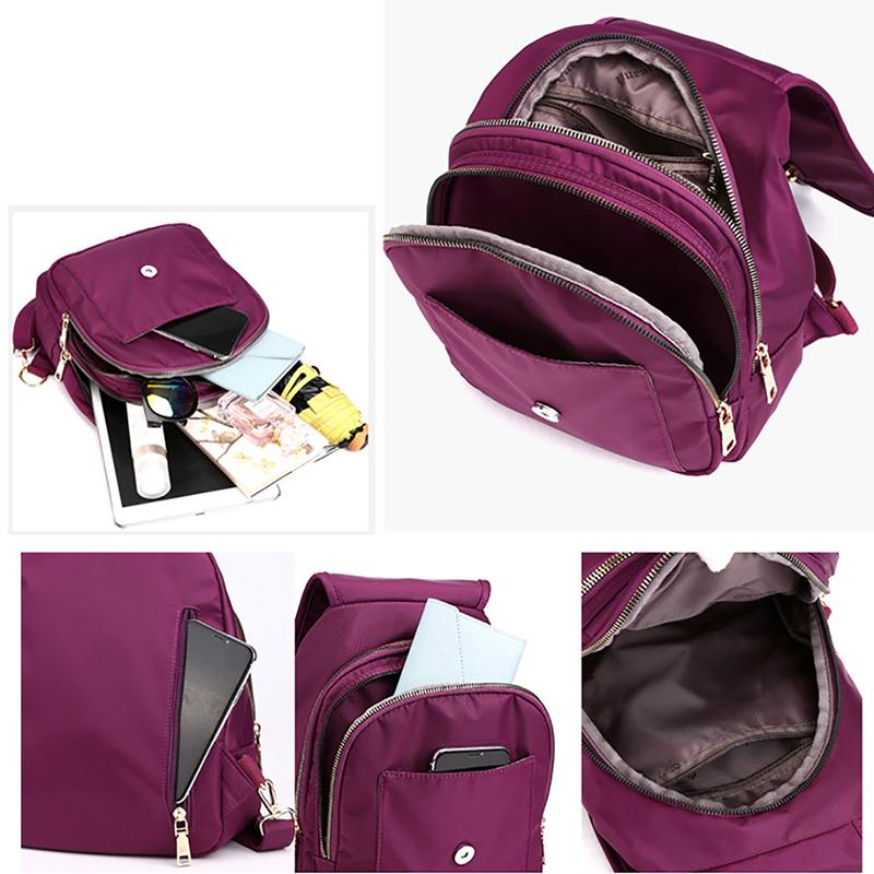 Buy Fashion Multifunction Women Backpack Waterproof Nylon Backpack ...