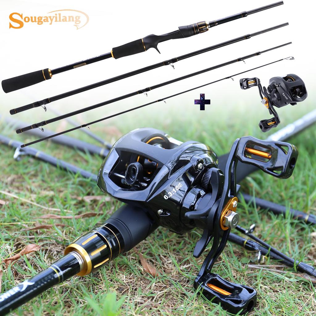 Buy Casting Fishing Rod with 12+1BB Baitcasting Reel Drag Magnetic ...