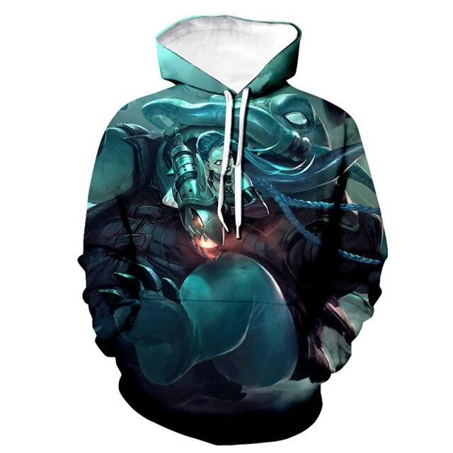 2021 Yeni Oyun Lol 3d Baskılı Hoodies League Of Legends Erkekler Moda ...