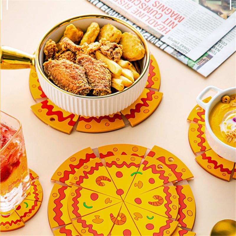 Satın alın Pizza Shape Placemat Tableware Pad Oil Resistant Heat ...