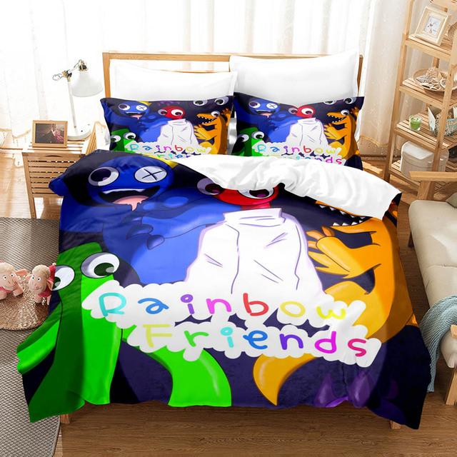 Buy Rainbow Friends Bedding Sets 3D Kids Duvet Cover Set With ...