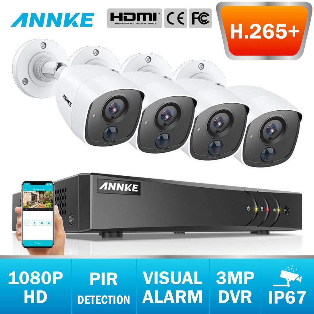 Buy ANNKE 8CH 3MP 5-in-1 CCTV DVR Home Video Surveillance System Kit ...