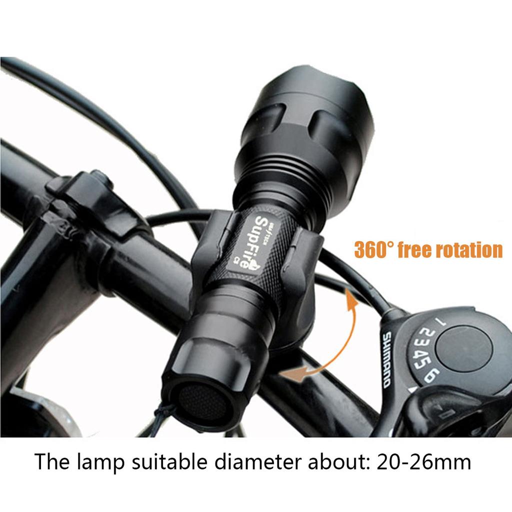 Bike Front Mount LED Headlight Mount Holder for 20-26mm Diameter ...