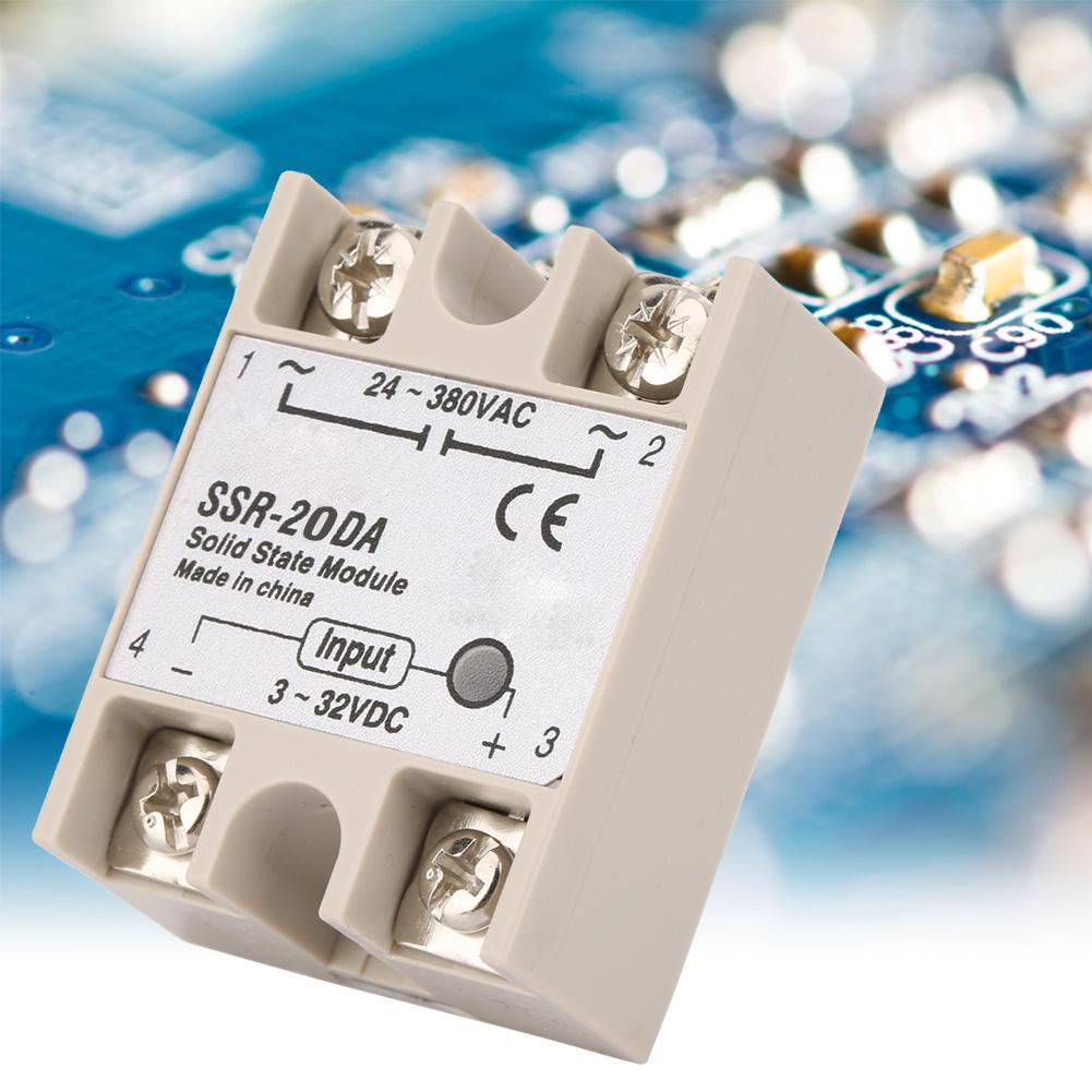 Buy Ssr-20Da Dc Control Ac 20A State Relay Module Input 3-32V Dc To 24 ...