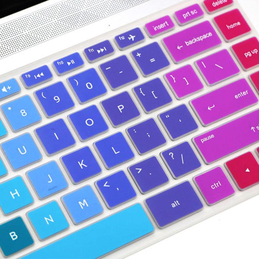 Buy Computer Durable Silicone 14 Inches Keyboard Stickers Multicolor ...