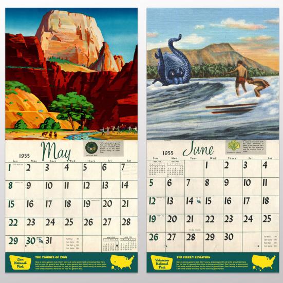 Buy Useful Ornamental Monthly Page Wall Calendar 2022 National Parks ...