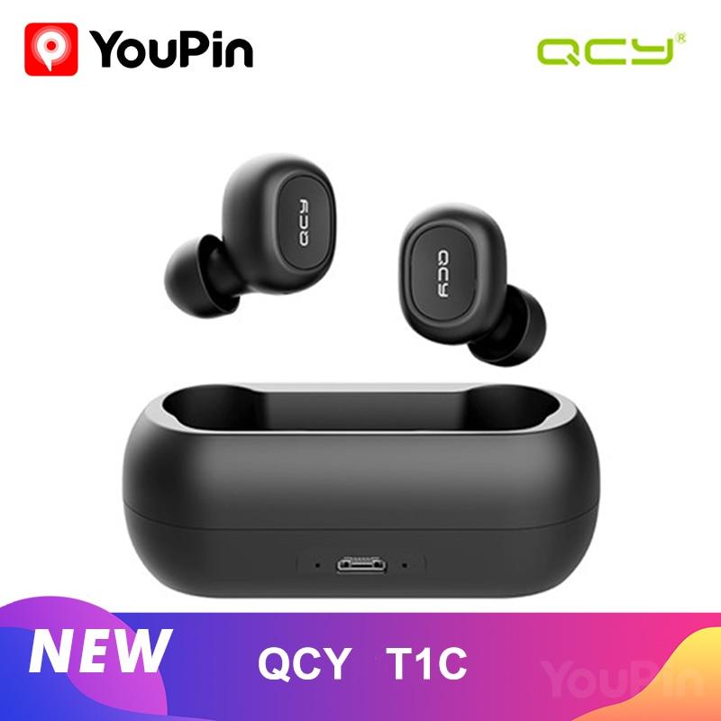 Buy New YouPin QCY QS1 T1C TWS Earphones Bluetooth V5.0 Headset 3D Stereo Sports Wireless ...