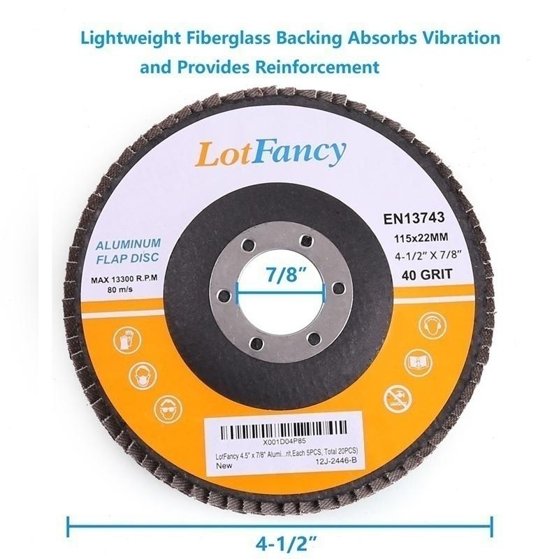 Kaufe 1/5PCS 60/80/120/240 Grit Flap Discs Schleifen Schleifen Winkel ...