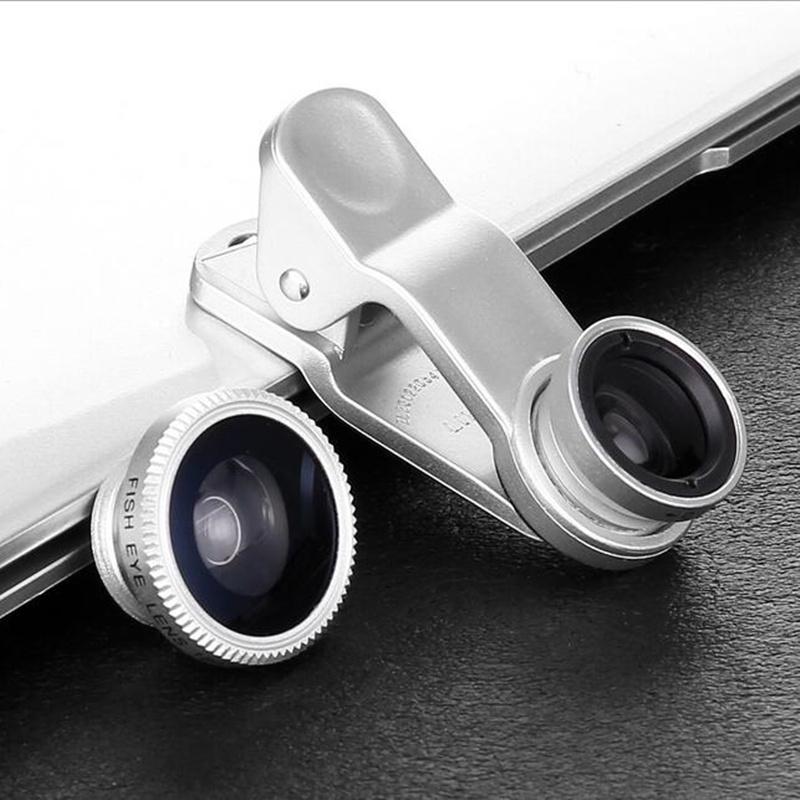 Buy 2-in-1 Wide Angle Macro Fisheye Lens Camera Kits Mobile Phone Fish ...