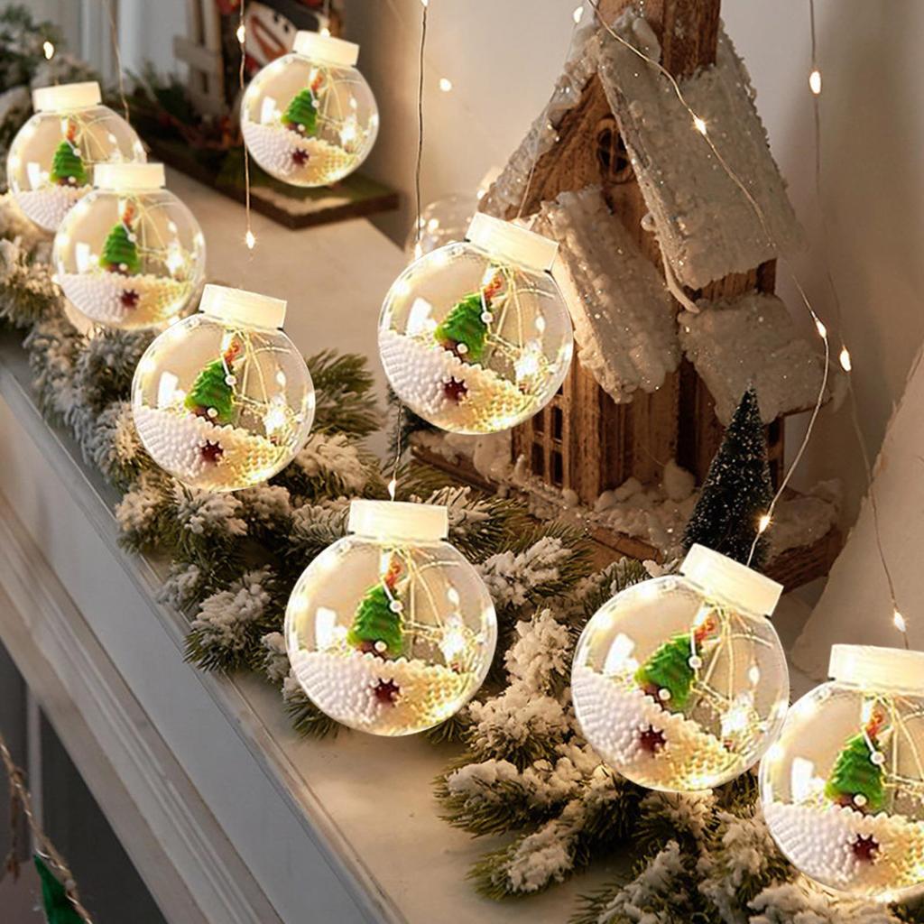 Cheap Christmas Ball LED Curtain Lights Globe Window String Light Decor ...