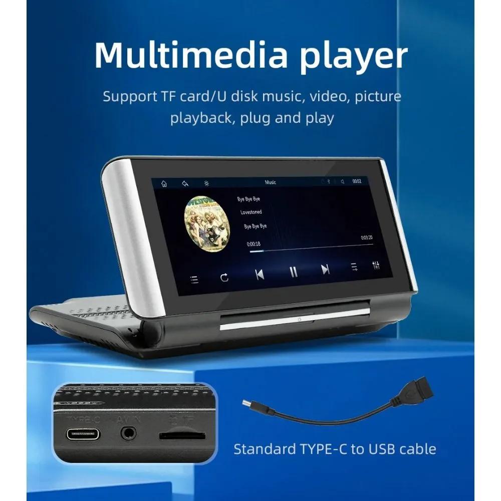 Buy 180° Foldable Screen 6.86 Inch Car Radio Multimedia Player Portable ...
