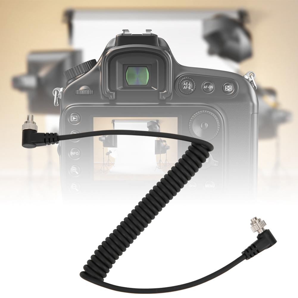 Buy 100Cm Male To Male Flash Pc Sync Cable With Screw Lock For / Camera ...