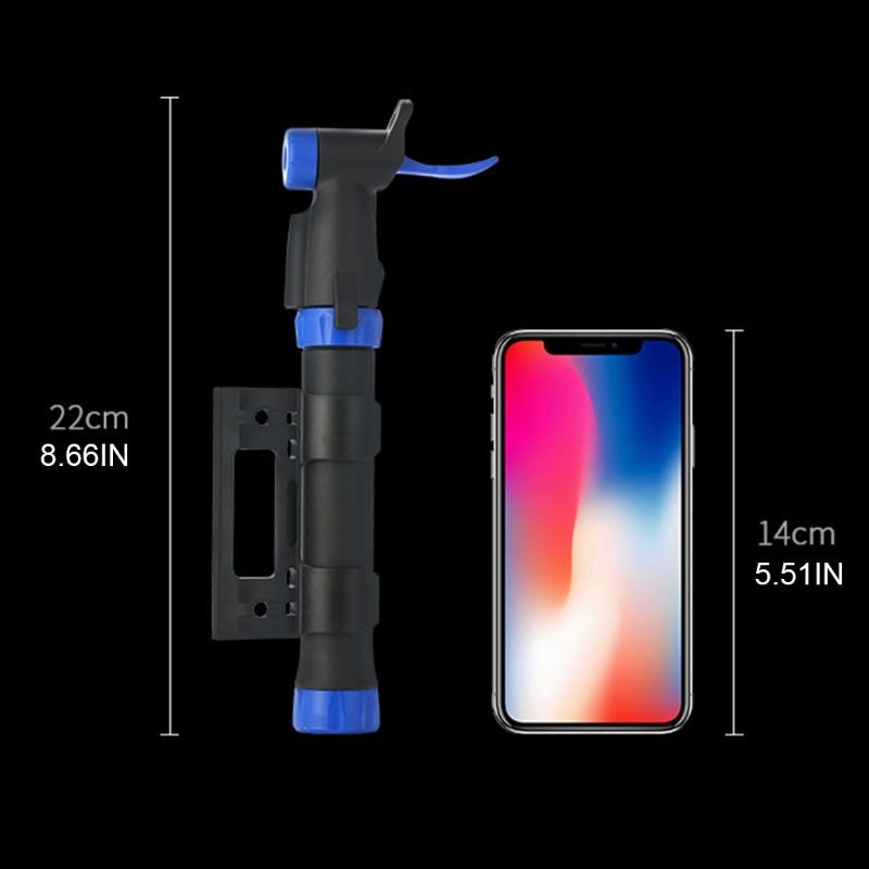 Mini Portable Bike Pump Manual Two-way Bicycle Ball Pump Cycle Caps and ...