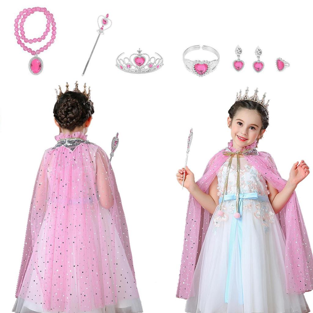 Buy Princess Cape-Girls Princess Capes for Dis-ney Princess Pretending ...