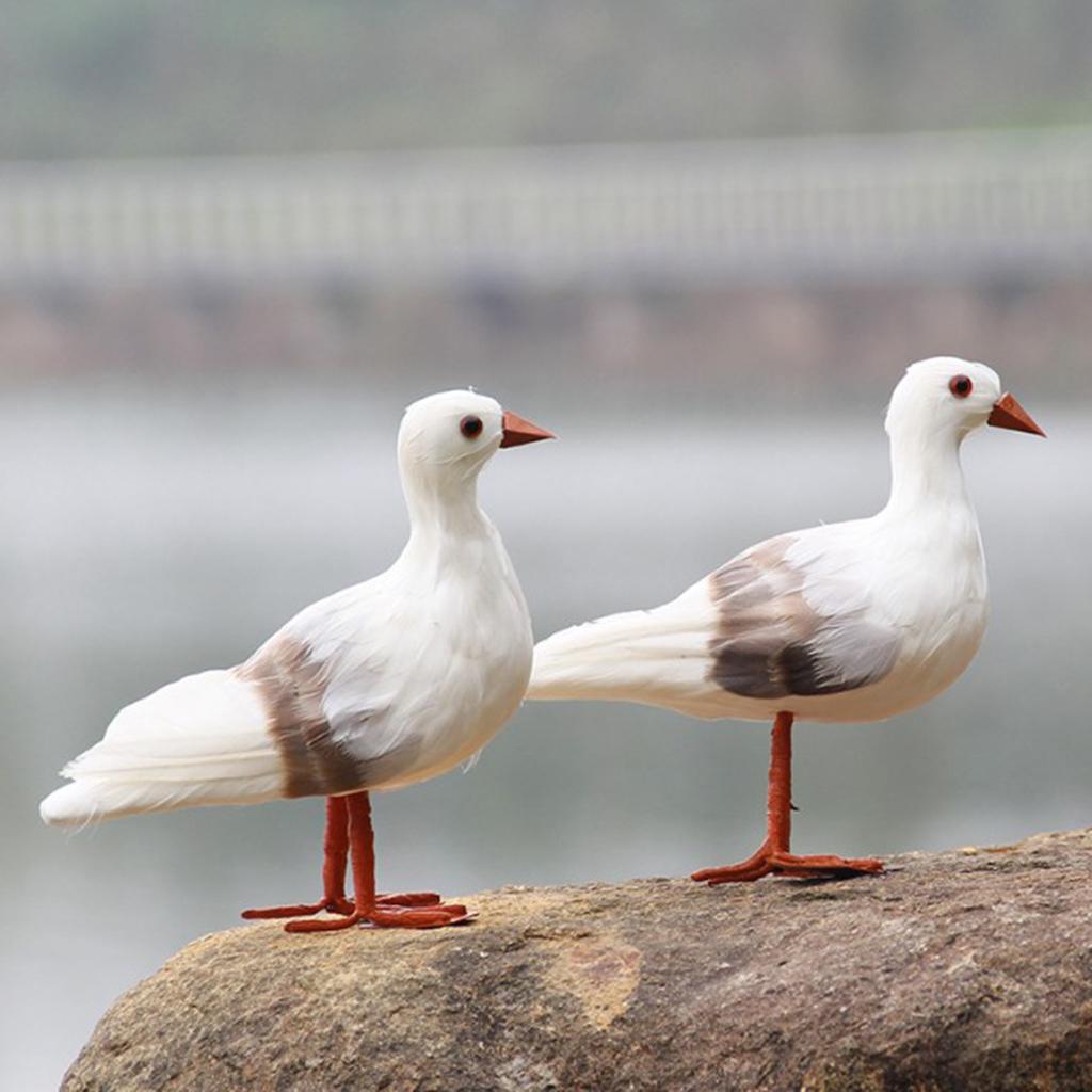 Comprar Simulated Seagull Artificial Bird Vivid Garden Home Decor Photo ...