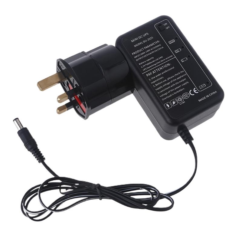 Buy UK Rechargeable 5000mAh 5V 9V 12V UPS Uninterrupted Backup Power ...