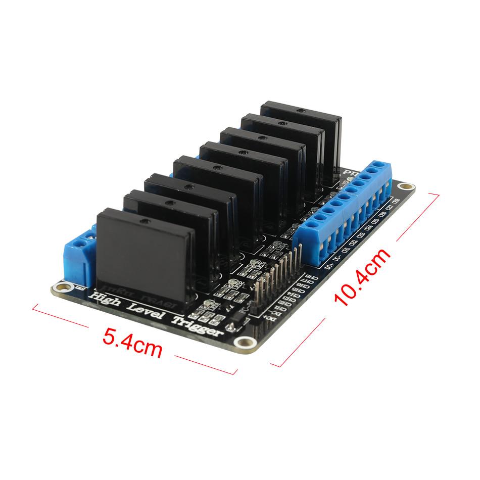 Cheap 8 Channel Solid State Relay Module Board High Level Trigger SSR Input 5V DC Output 240V AC ...