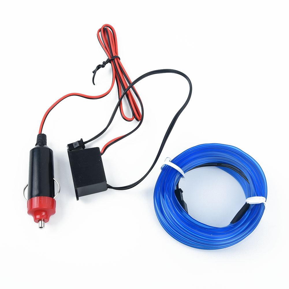 Buy 4m LED Car Interior Center Console Atmosphere Blue Decoration Light ...
