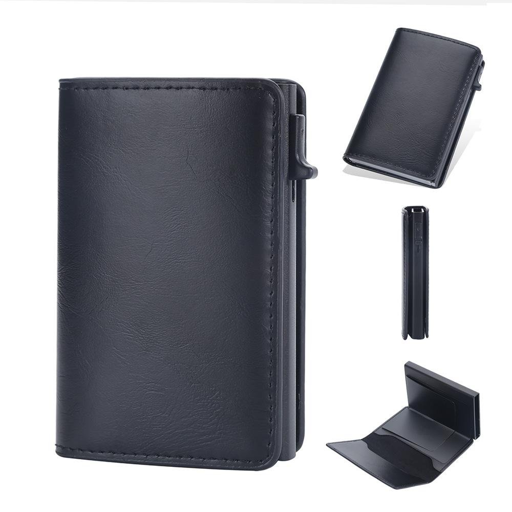 Cheap Baellerry RFID Retro Multi-card Position Side Push Card Holder ...