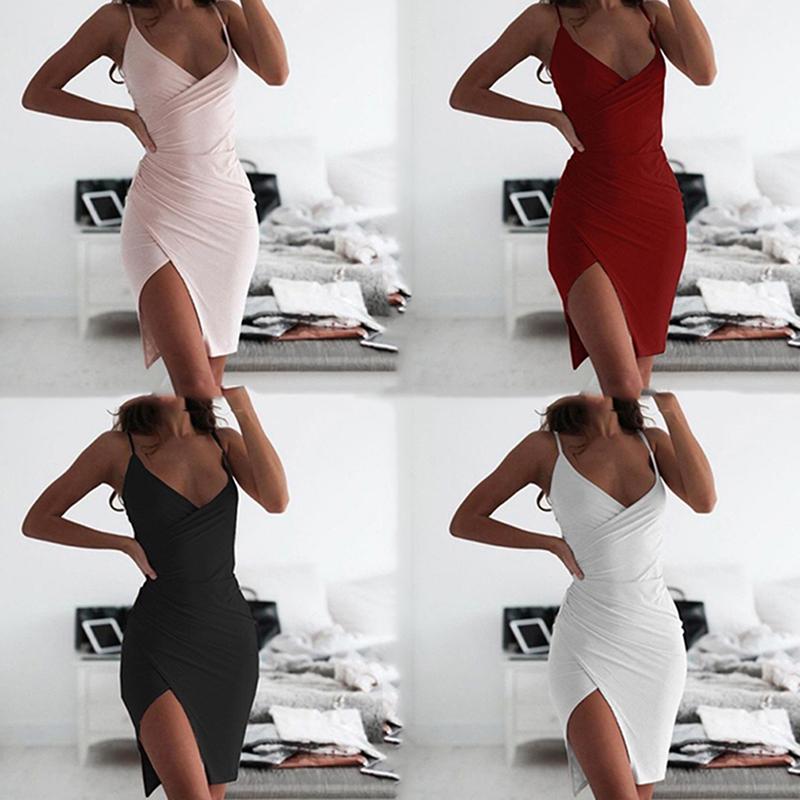 Buy Summer Halter - Pleated Medium -Length Dress for Women at ...