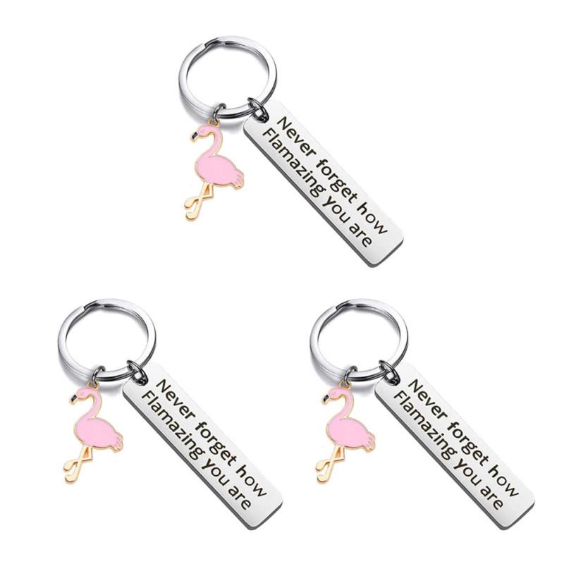 Buy Stainless Steel Keychain Keyring Personality Inspirational Gift Key ...