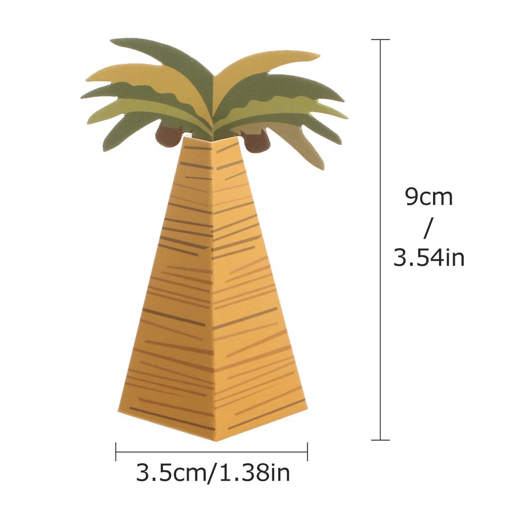 Buy 20Pcs Wedding Gift Boxes Coconut Tree Shape Candy Boxes Creative ...